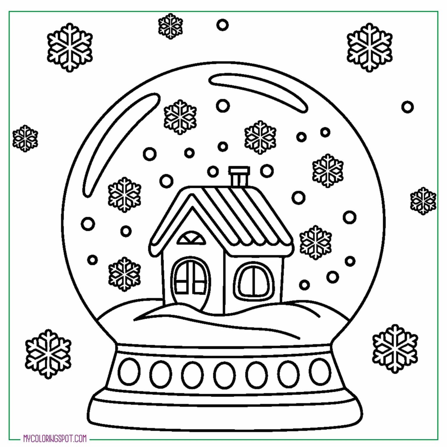 46 Free Printable Winter Coloring Pages for Families – My Coloring Spot