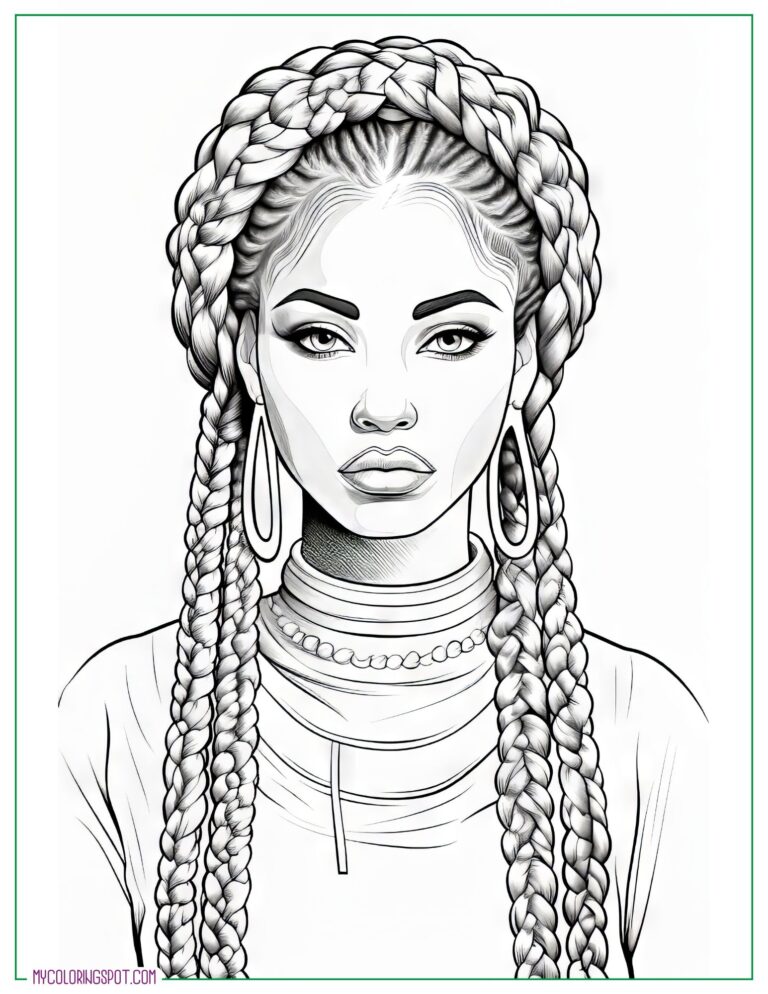 25 Coloring Pages of Beautiful Black Women – My Coloring Spot