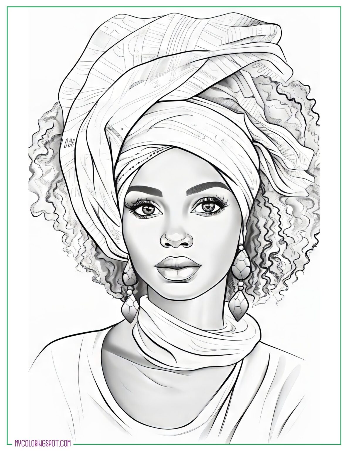25 Coloring Pages of Beautiful Black Women – My Coloring Spot