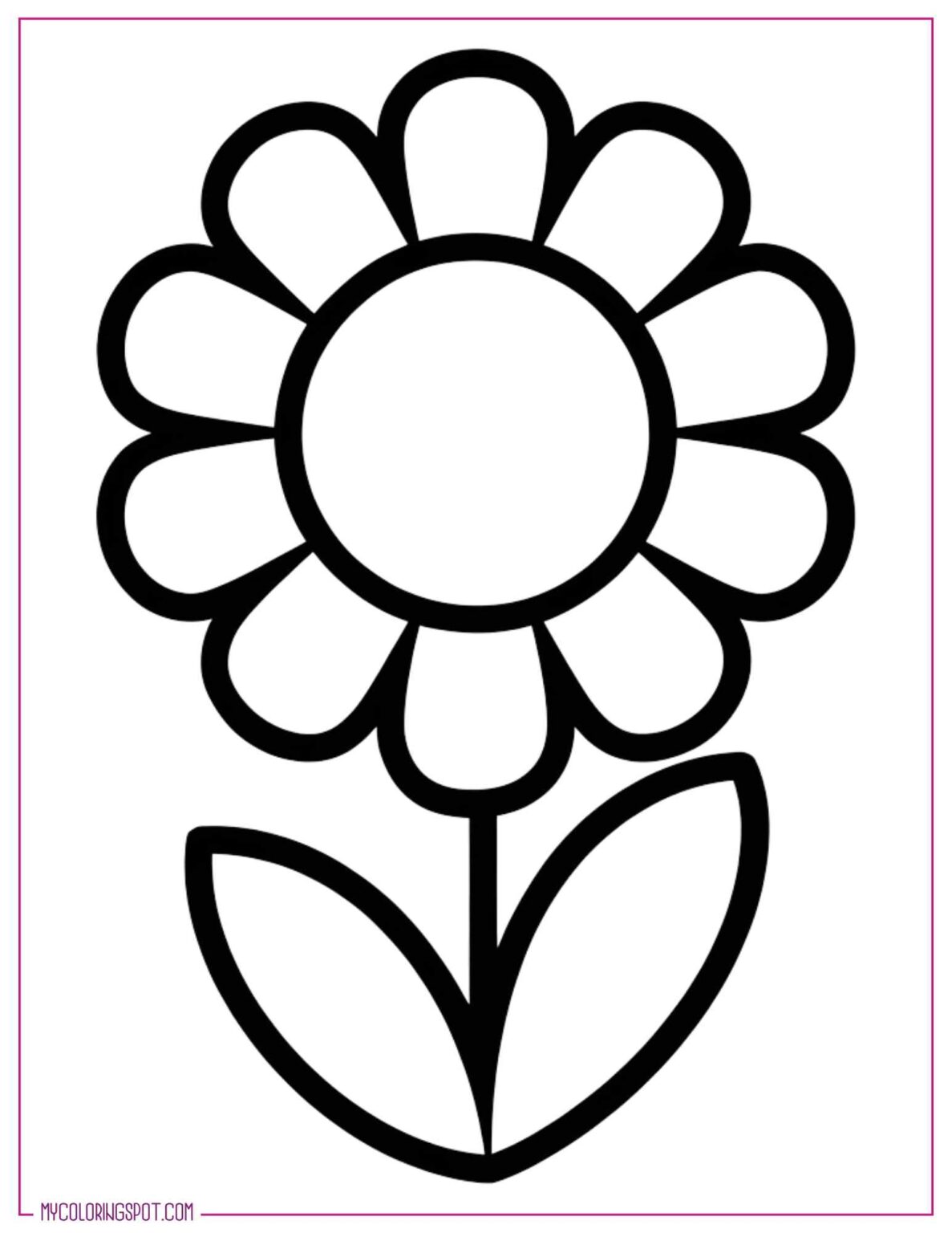 29 Easy Coloring Pages for Kids – My Coloring Spot