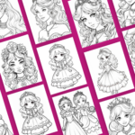 25 Enchanting Princess Coloring Pages for Creative Fun – My Coloring Spot