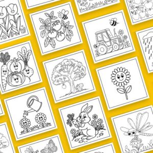 62 Unique Garden Coloring Pages for Kids to Download Free – My Coloring ...