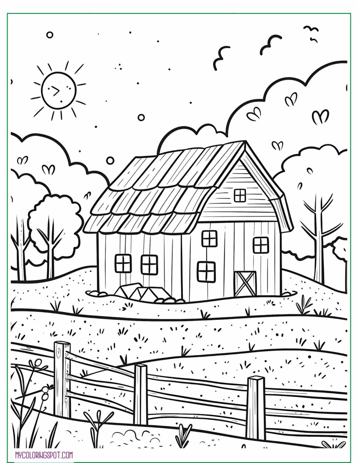 48 Free Farm Coloring Pages for Kids of All Ages – My Coloring Spot