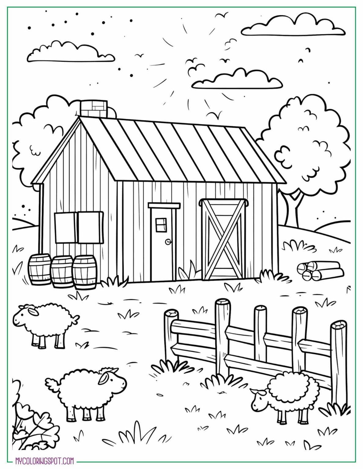 48 Free Farm Coloring Pages for Kids of All Ages – My Coloring Spot