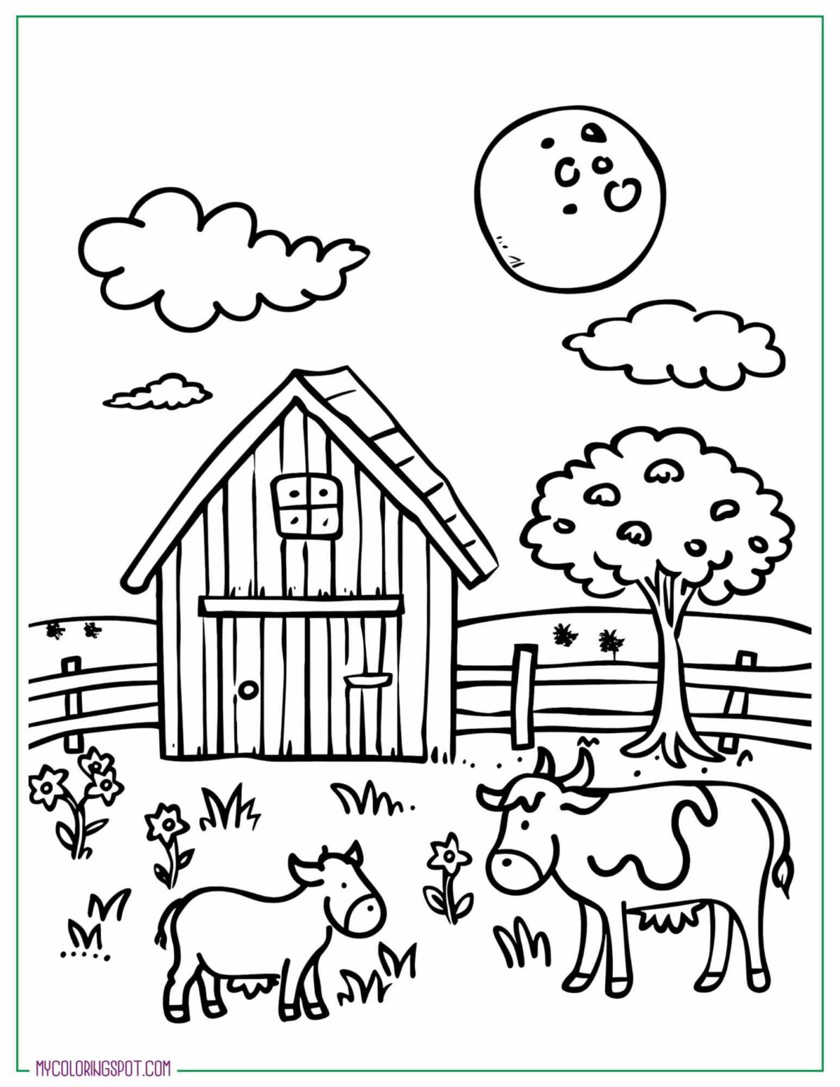 48 Free Farm Coloring Pages for Kids of All Ages – My Coloring Spot