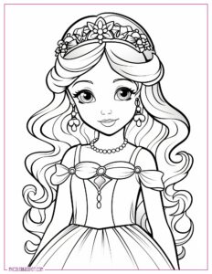 25 Enchanting Princess Coloring Pages for Creative Fun – My Coloring Spot