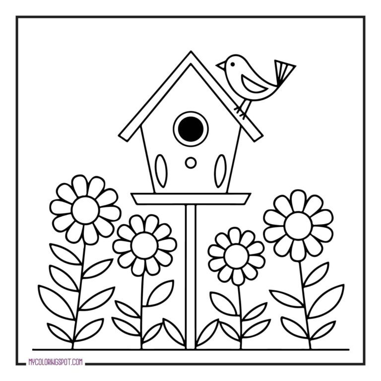 62 Unique Garden Coloring Pages for Kids to Download Free – My Coloring ...